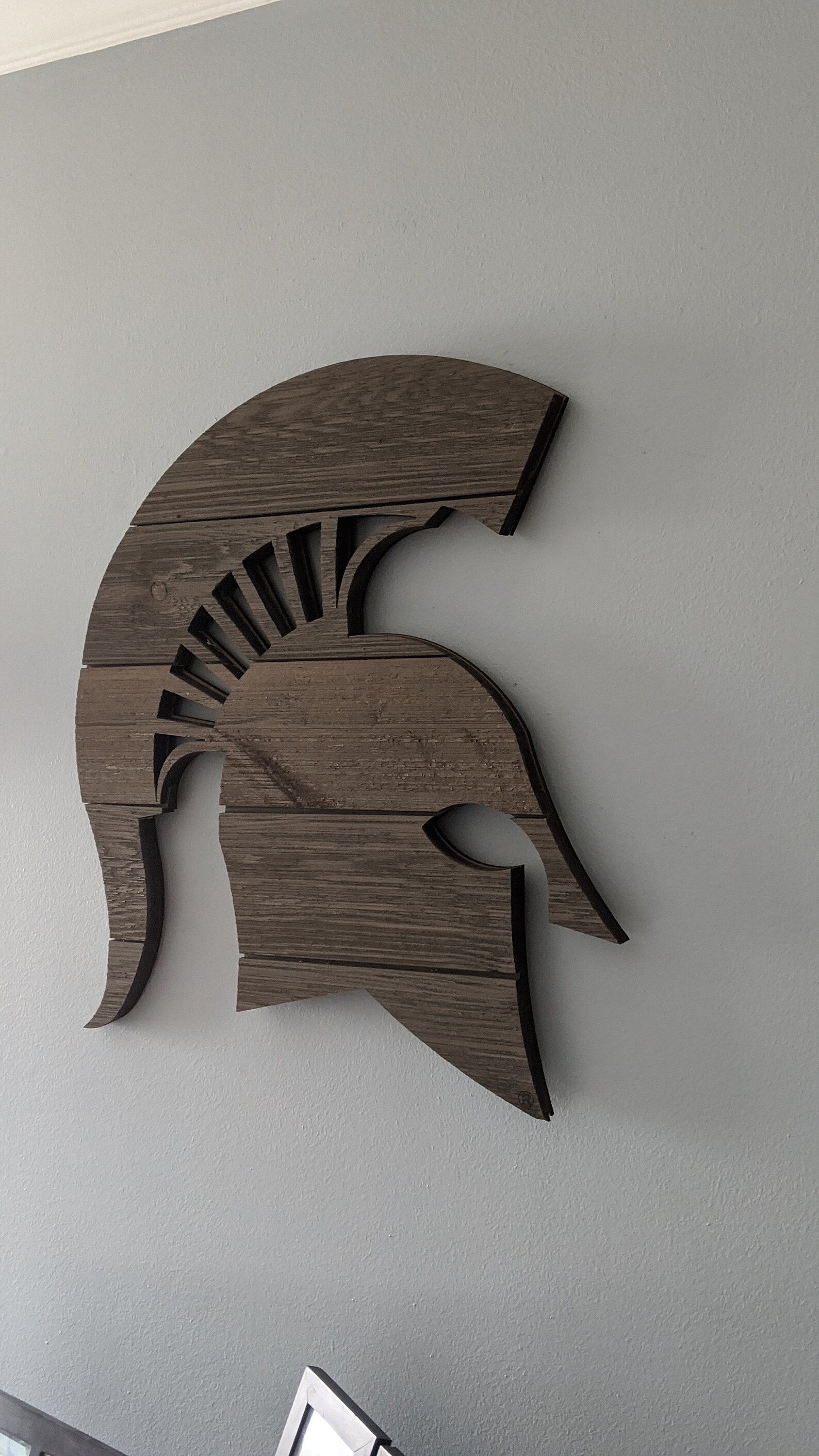 Michigan State University Spartan Head Wall Hanging Officially | Etsy