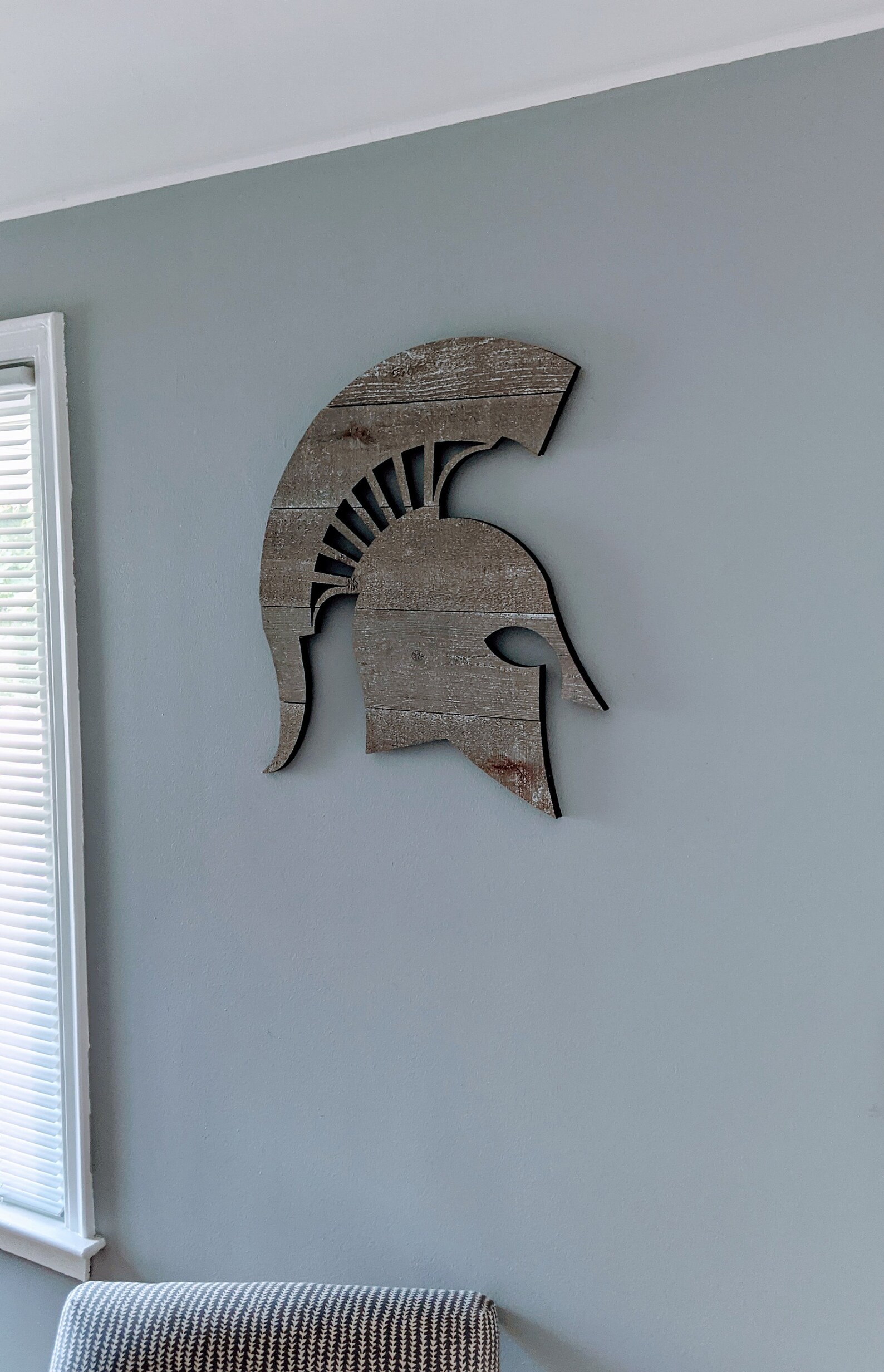 Michigan State University Spartan Head Wall Hanging Officially - Etsy