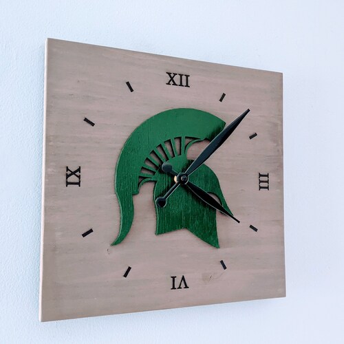 Vintage Michigan State University Spartans Clock. Officially | Etsy