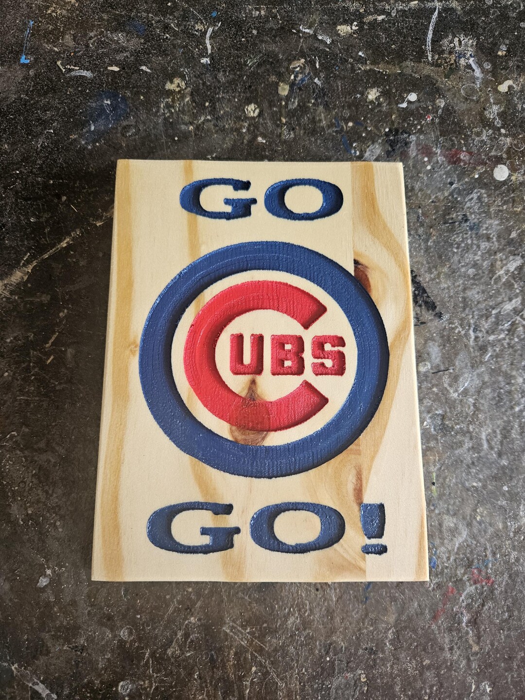Cubs Small Desktop Sign - Etsy