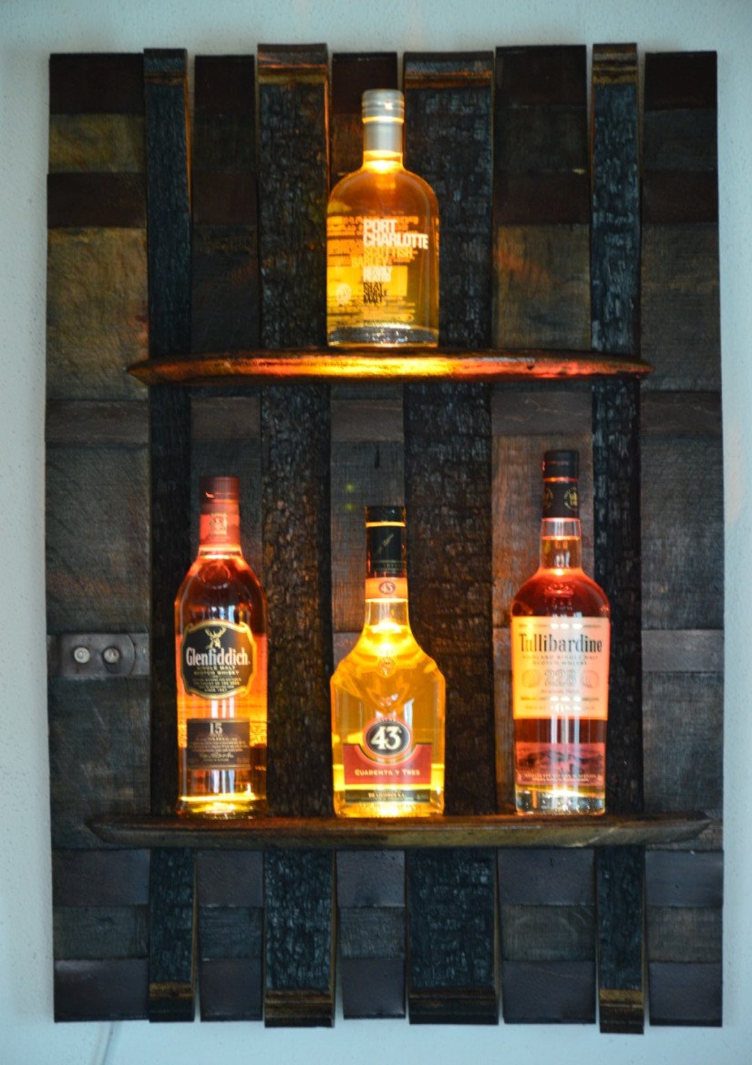 Whisky, Whiskey, Whisky Barrel, Wall Shelf, Wine Rack, RONA - Etsy