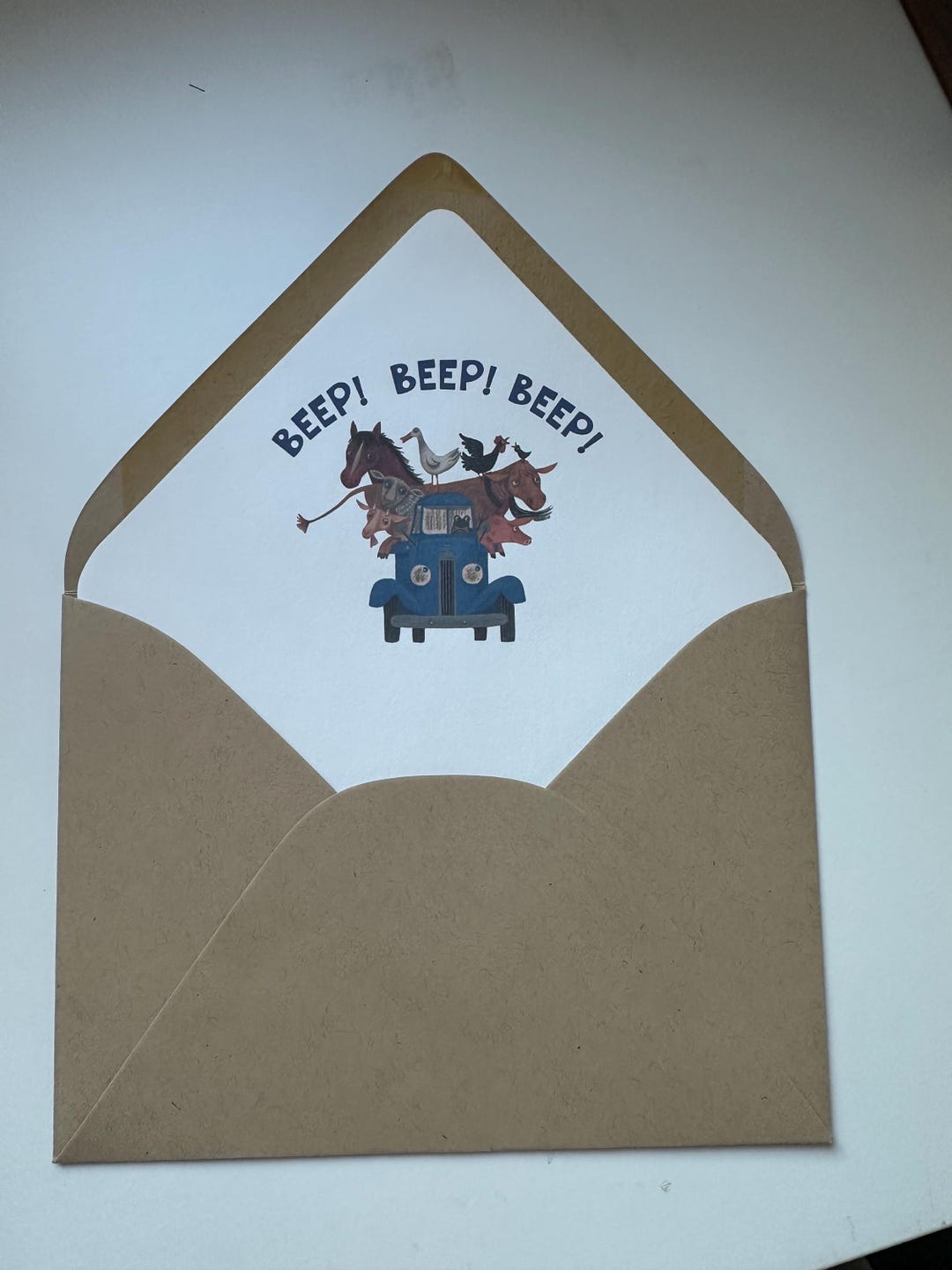 Blue Truck Kids Birthday Envelopes - Etsy