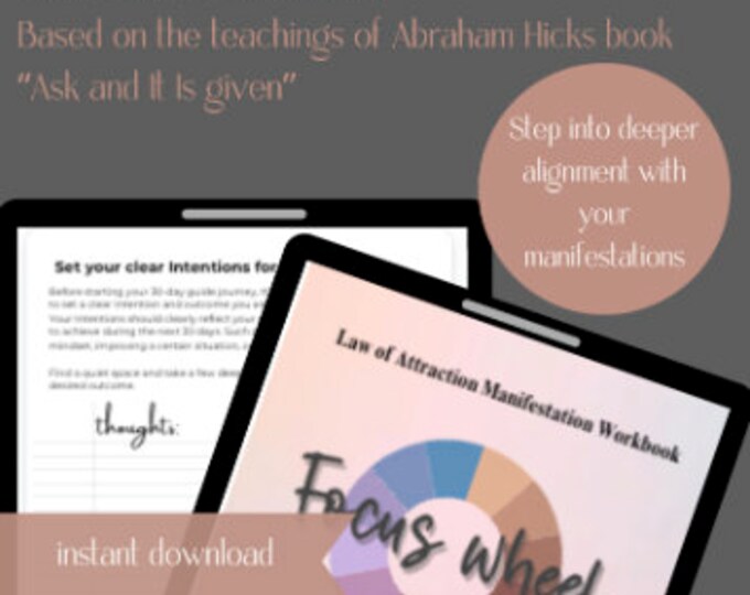 Focus Wheel, Abraham Hicks, Law of Attraction Template, Manifestation ...
