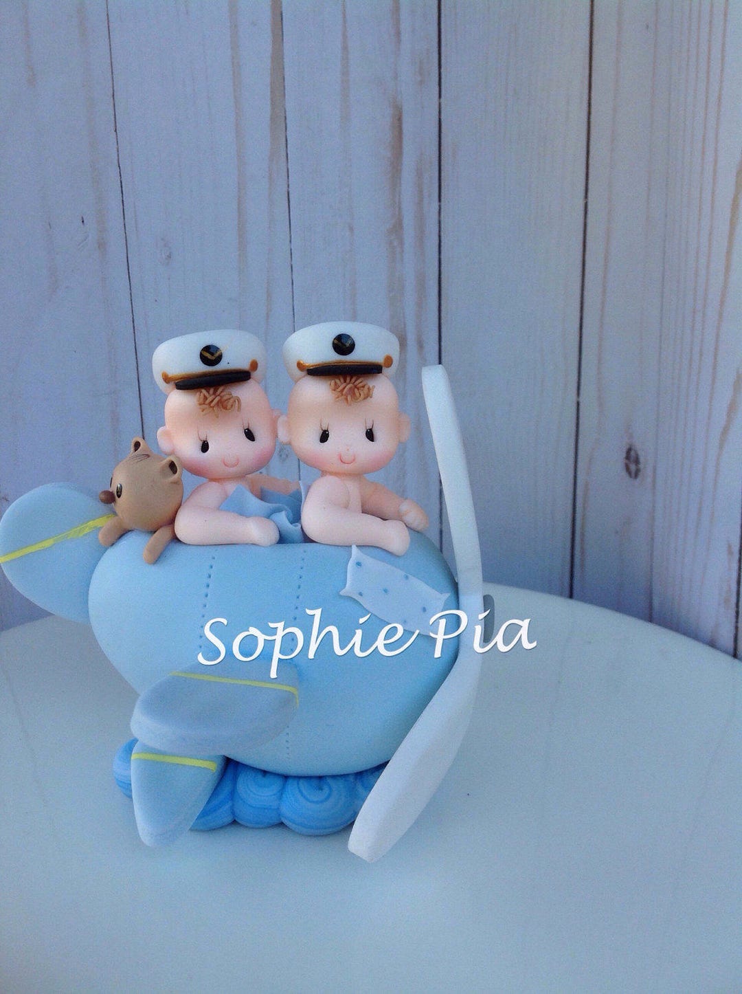 Vintage Airplane Cake Toppers. Twin Cake Toppers. Airplane Cake Topper ...