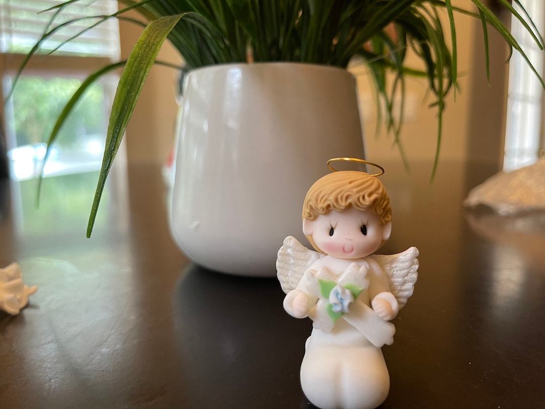 Angel Cake Topper. Angel Figurine. Boy Angel. Angel in Heaven ...