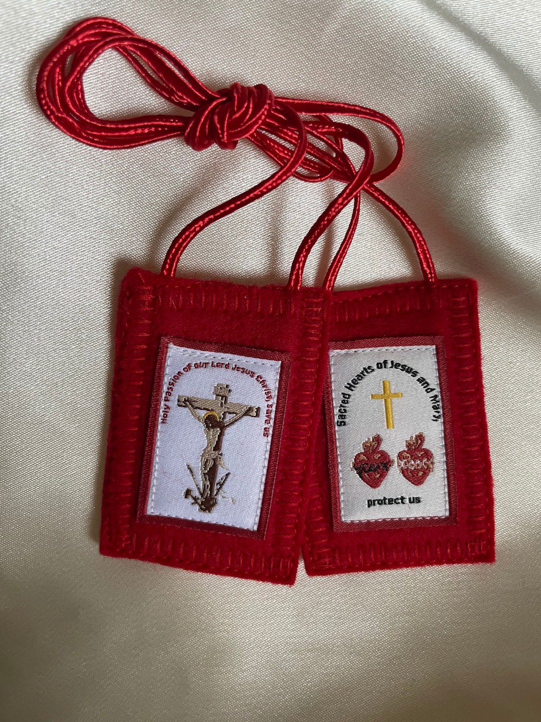 Red Scapular of Our Lord’s Passion - Etsy