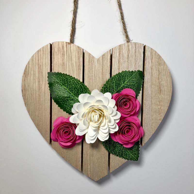 Heart Flower Decor - Etsy