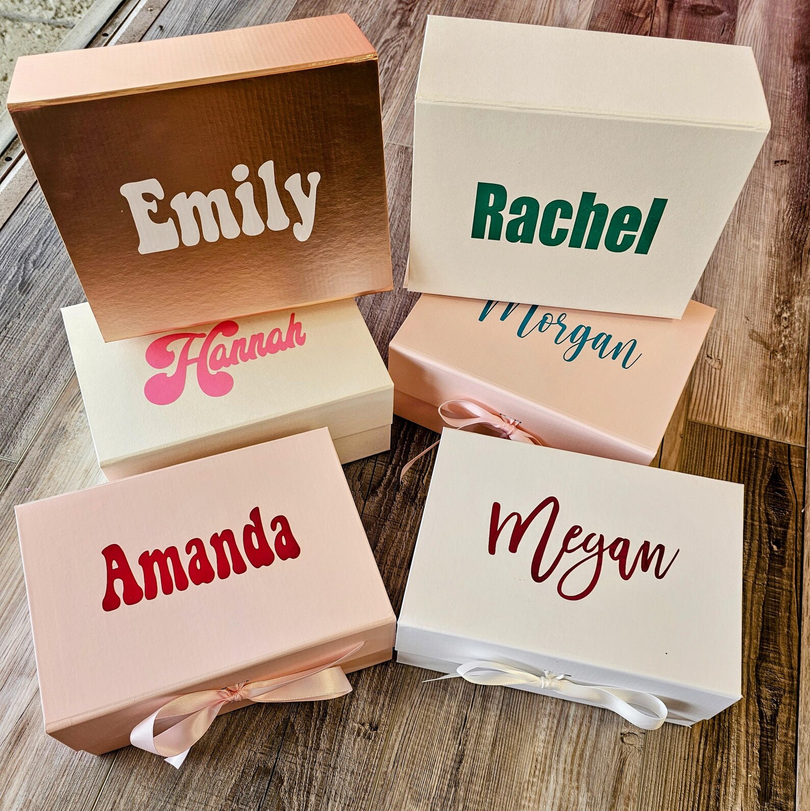 Personalized Magnetic Catch Gift Box, Bridesmaid Proposal Box - Etsy