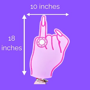 Giant Foam Ring Finger, Bachelorette Party Prop, Xl Diamond Ring Finger ...