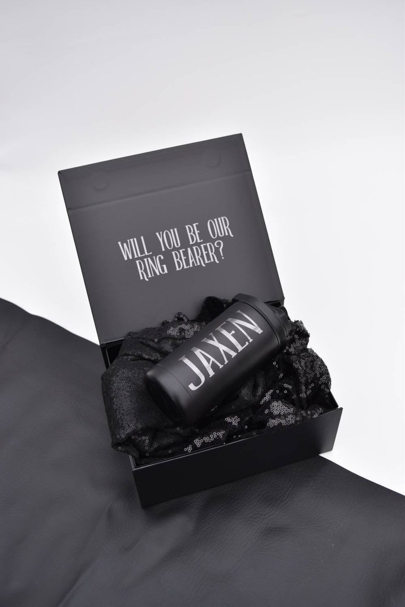 Personalized Ring Bearer Proposal Gift Box With Optional - Etsy