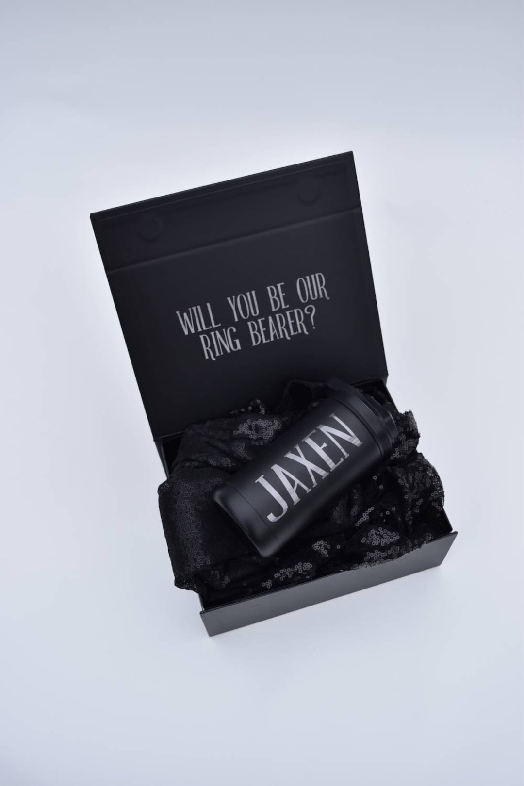 Personalized Ring Bearer Proposal Gift Box With Optional Tumbler, Gift ...