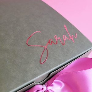 Sage Green Personalized Gift Box for Bridesmaids, Wedding Favors ...