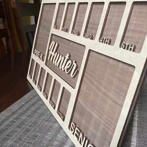 My School Years Photo Frame, Pre K to Graduation School Picture Frame ...