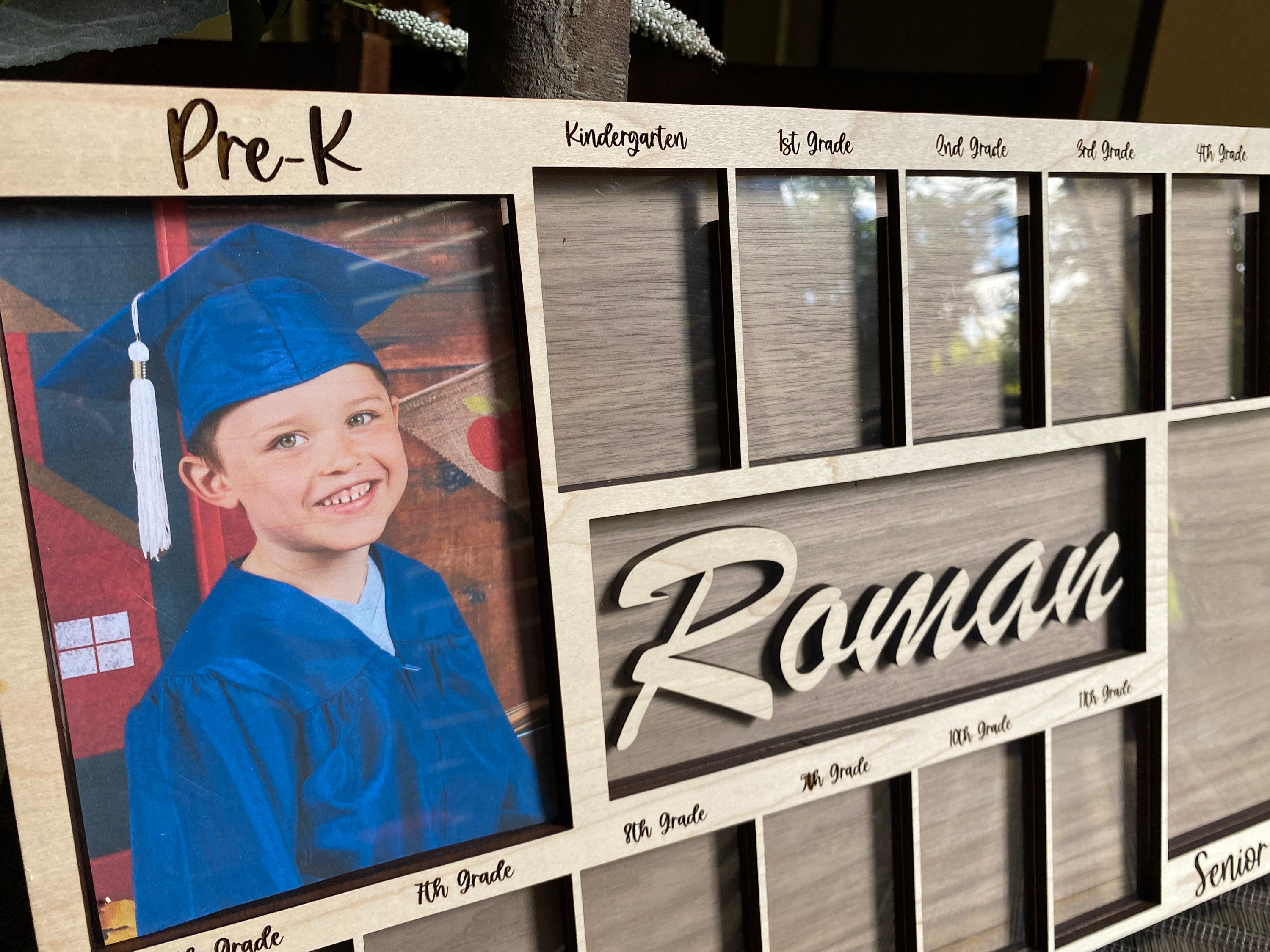 My School Years Photo Frame, Pre K to Graduation School Picture Frame ...