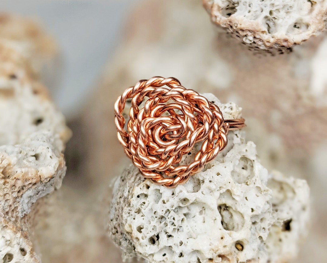 Rope Wire Ring Copper Wire Jewelry Nautical Themed Accessory - Etsy