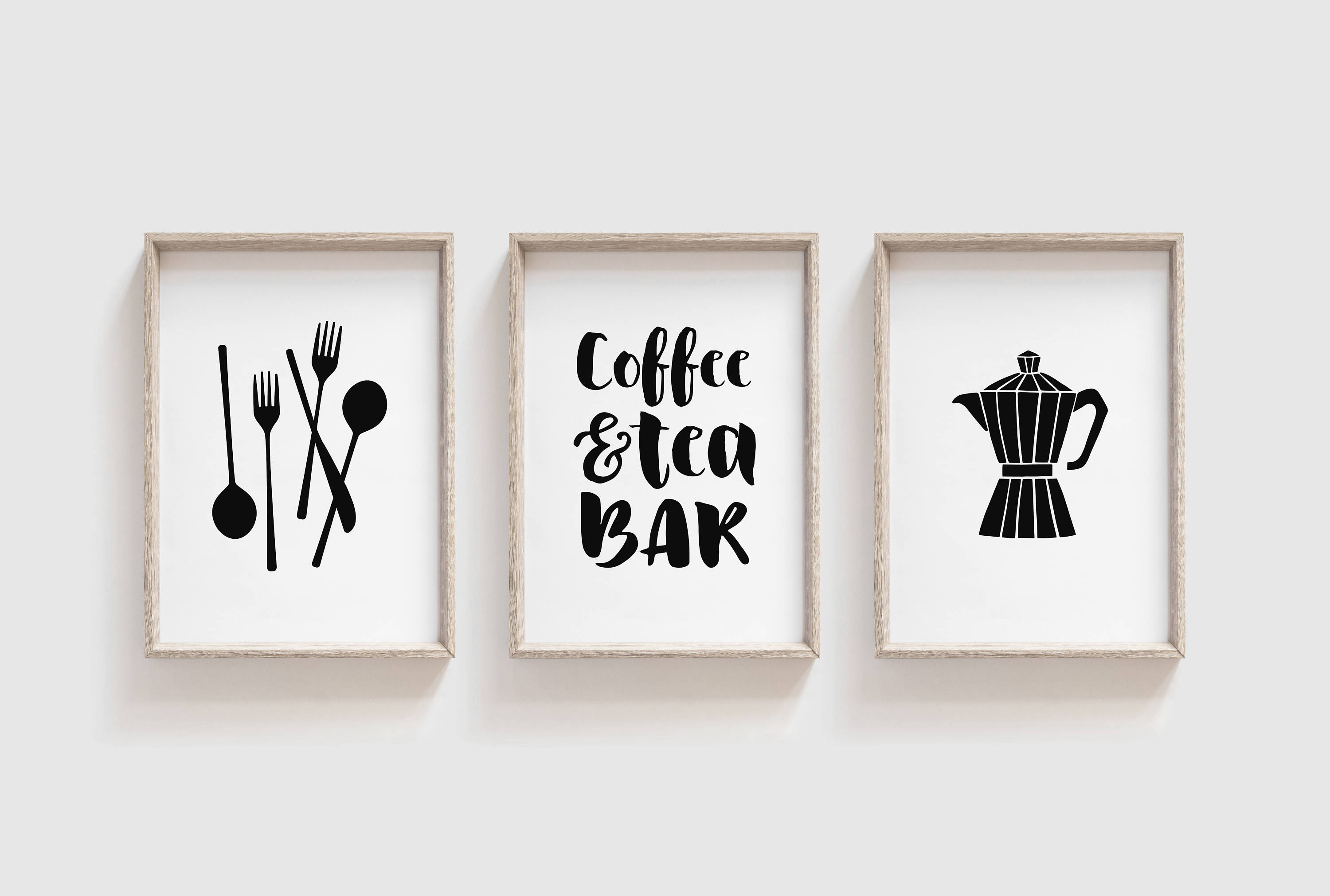 Set of 3 Prints Kitchen Decor Posters Printable Kitchen Wall | Etsy
