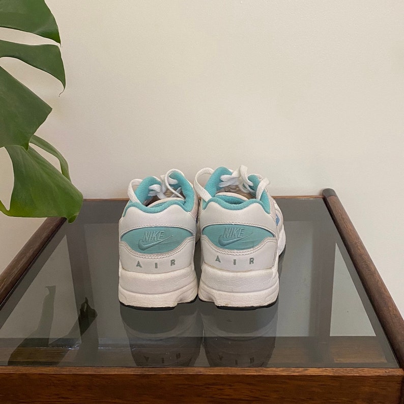 Vintage Nike 70s 80s Air Icarus Trainers/shoes. White Blue. Women's 7 ...