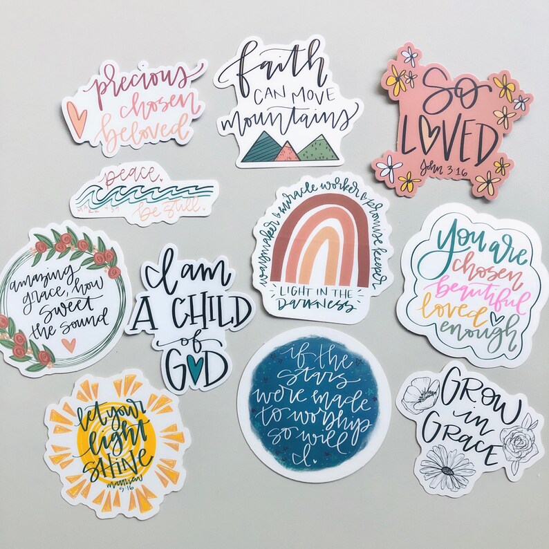 Vinyl Faith Stickers Etsy