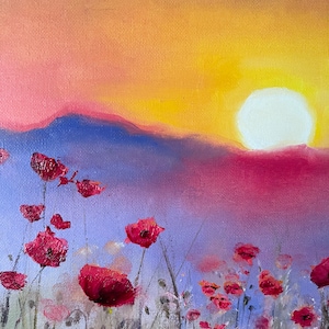 Sunset Poppies - Etsy