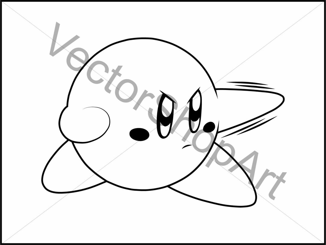 Kirby Outlines - Etsy