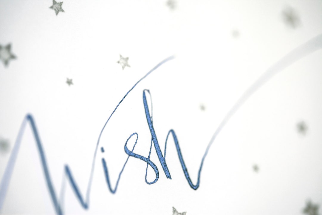 Wish - Hand Printed Calligraphy Card - Keepsake - Custom Lined Envelope ...