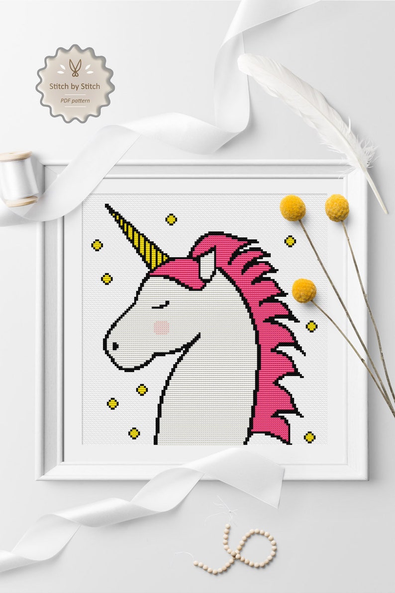 Unicorn Cross Stitch Pattern Nursery Cross Stitch Instant - Etsy