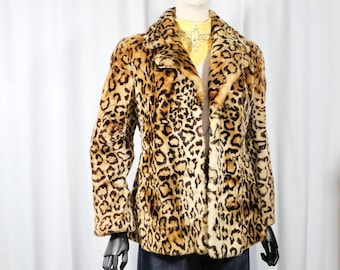 Genuine Leopard Fur Coat - Etsy