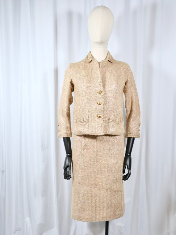 RARE : CHANEL 60s Suit / Shiny Pink Tweed / Size XS - Etsy