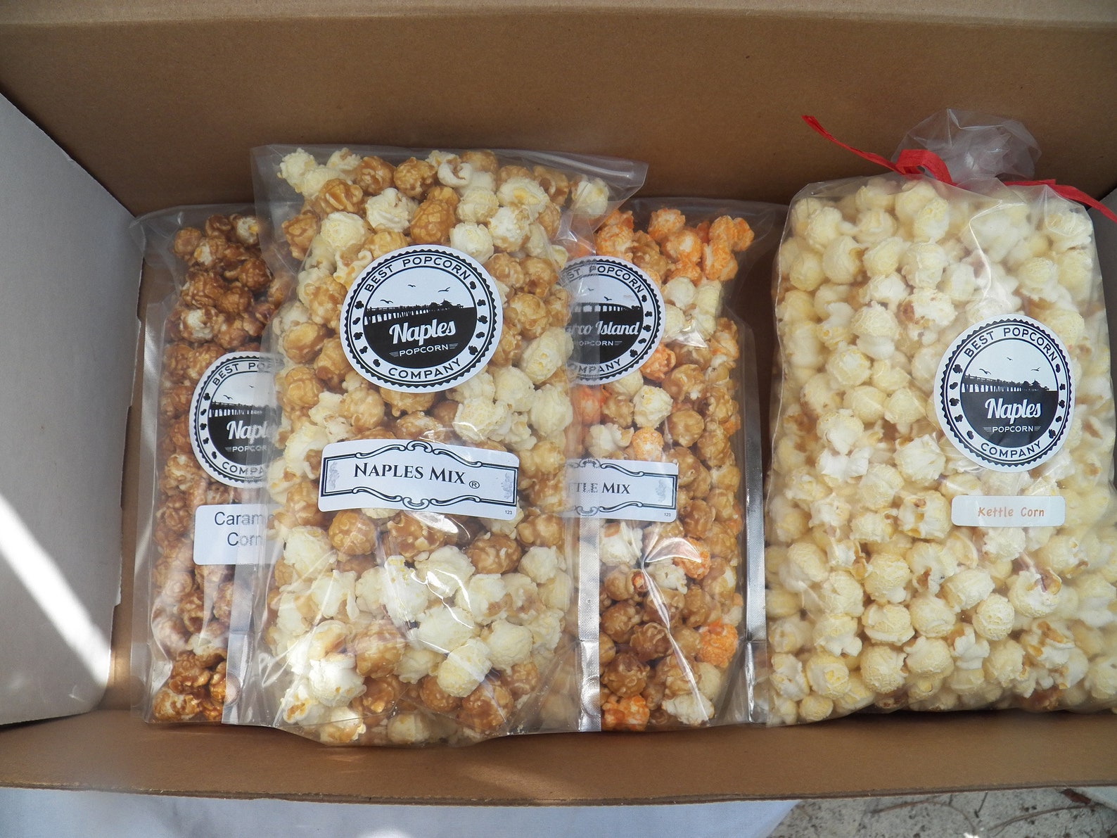 Four Flavor Sampler Popcorn Box - Etsy