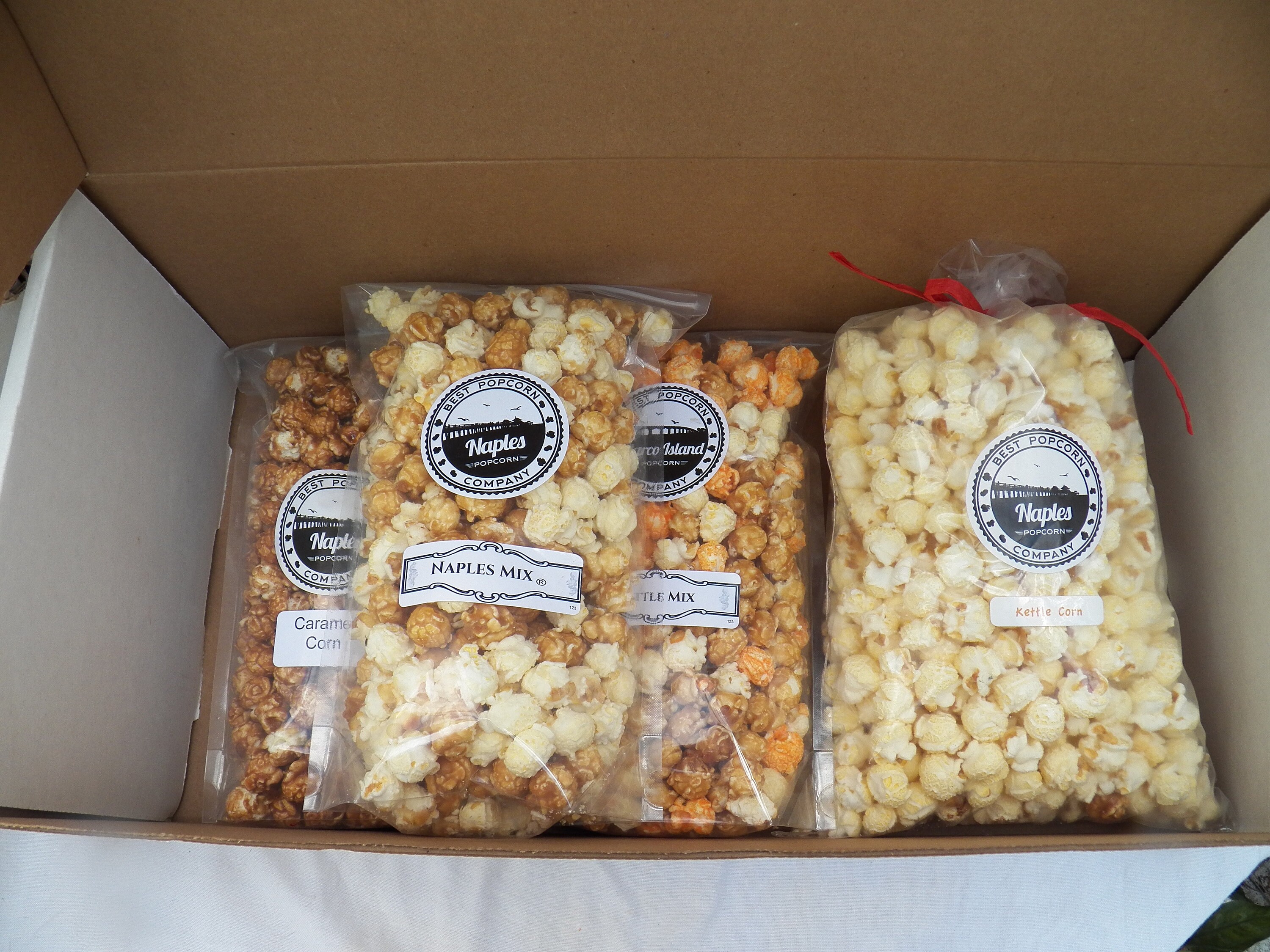 Four Flavor Sampler Popcorn Box - Etsy