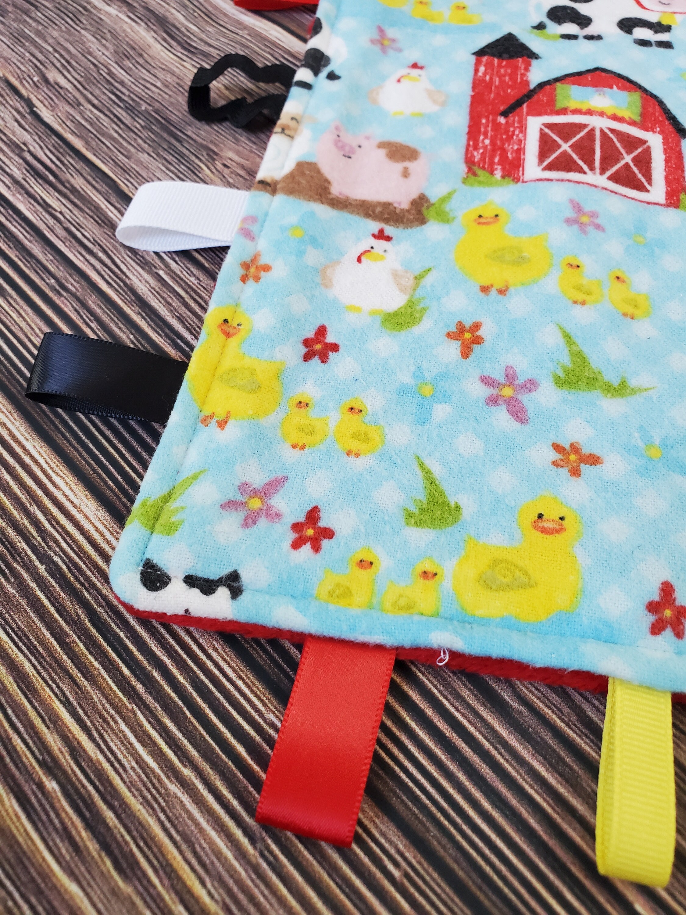 Farm Baby Tag Blanket - Etsy