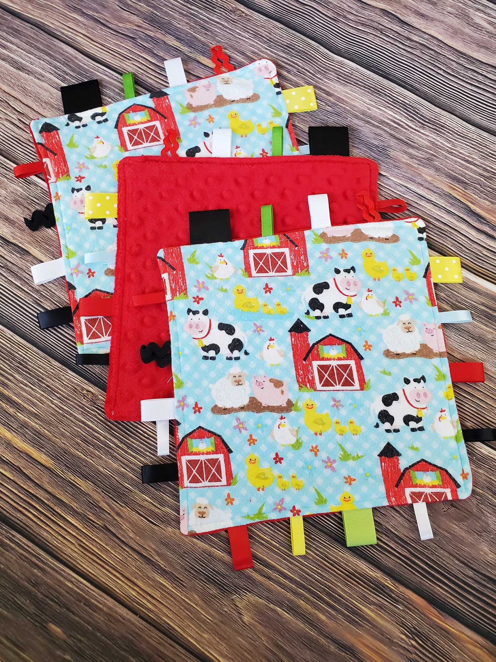 Farm Baby Tag Blanket - Etsy