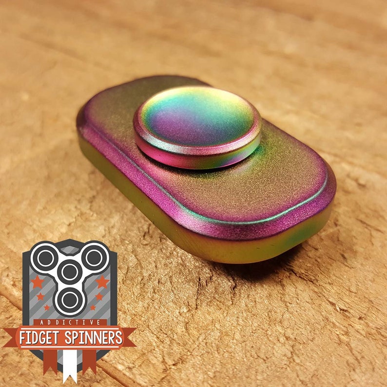 EDC Small Dual Bar Brass Fidget Spinner - Etsy