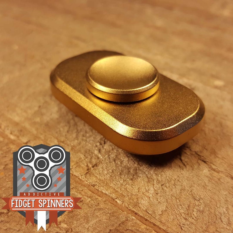 EDC Small Dual Bar Brass Fidget Spinner - Etsy