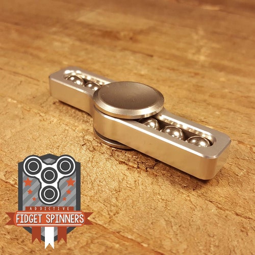 EDC Small Dual Bar Brass Fidget Spinner - Etsy