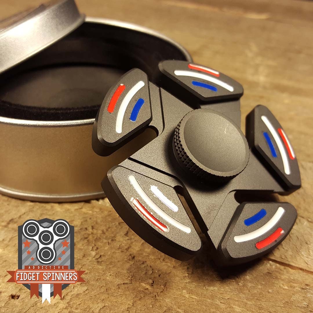 EDC Stars and Stripes Stainless Steel Fidget Spinner - Etsy