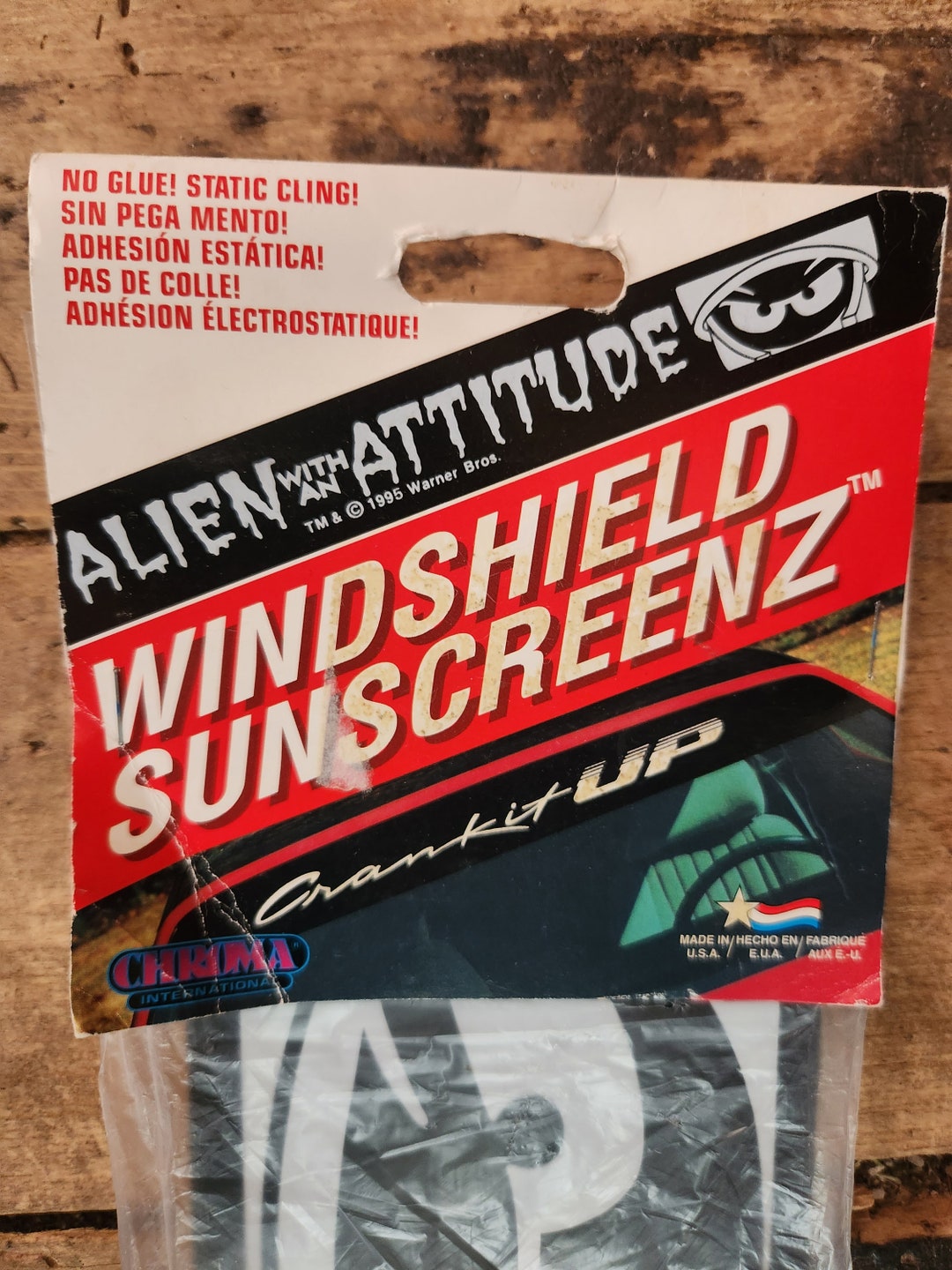 Vintage 1995 Looney Tunes Alien Windshield Sunscreen, NIB - Etsy