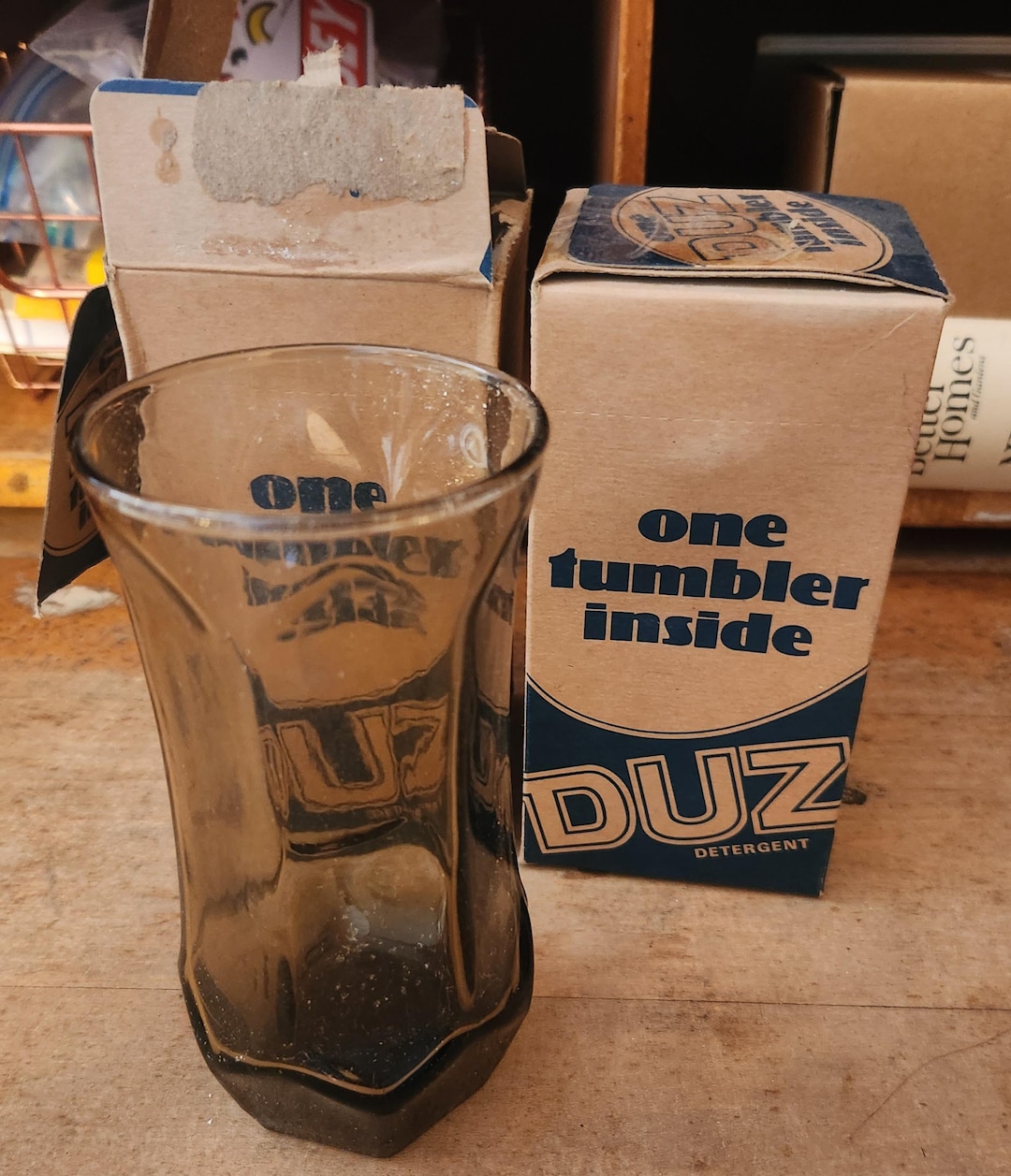 2 NOS Duz Detergent Iced Tea Glasses Promotional Dishwashing Soap in ...