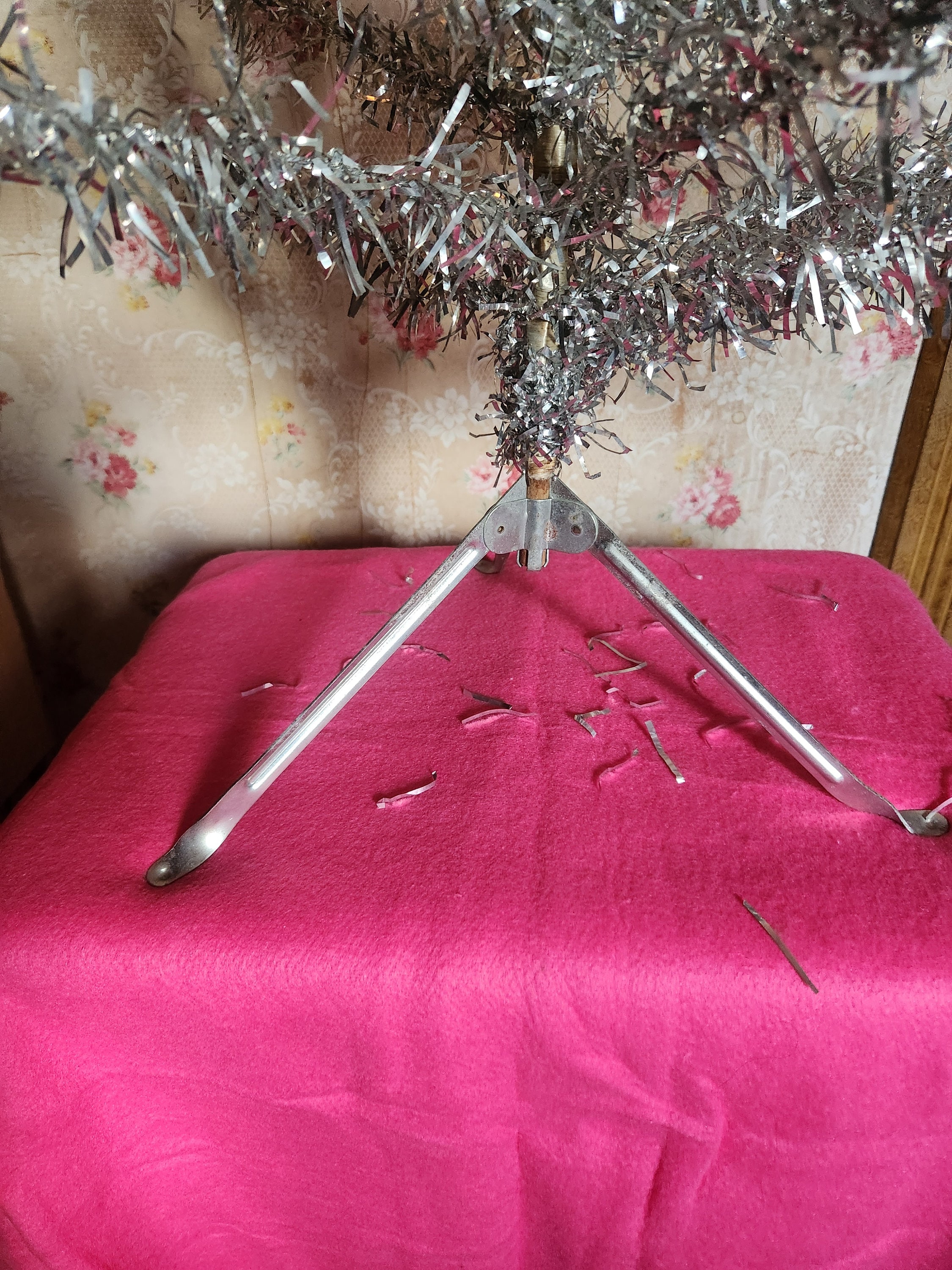 Vintage Tinsel Christmas Tree 1960 1950 - Etsy