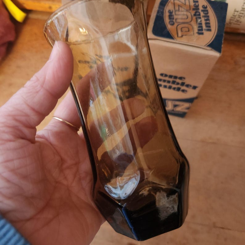 2 NOS Duz Detergent Iced Tea Glasses Promotional Dishwashing Soap in ...