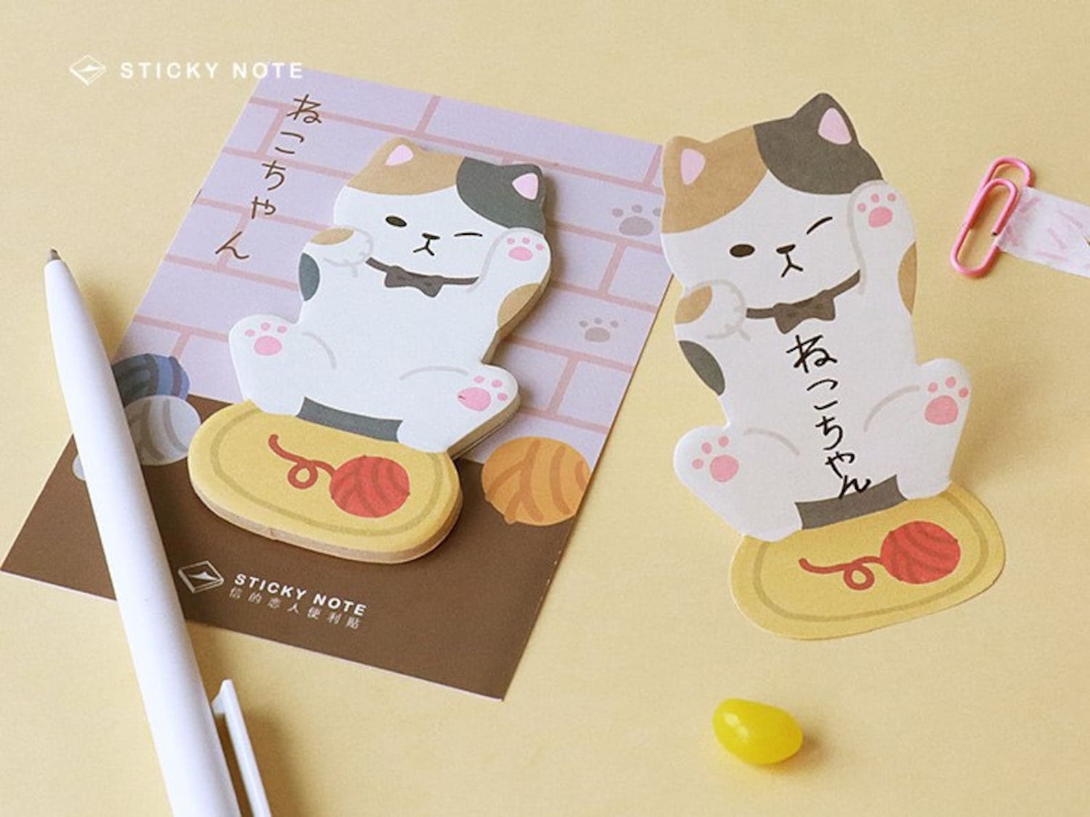 Standing Pet Memo Collection Animal Sticky Notes Memo Cat | Etsy