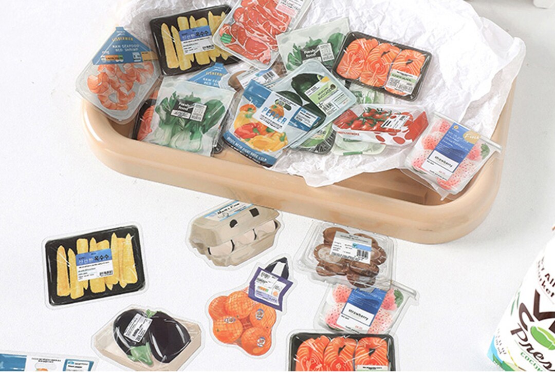24 Hours Grocery Stickers Pack Little Sticker Noodle Sticker Stamp ...