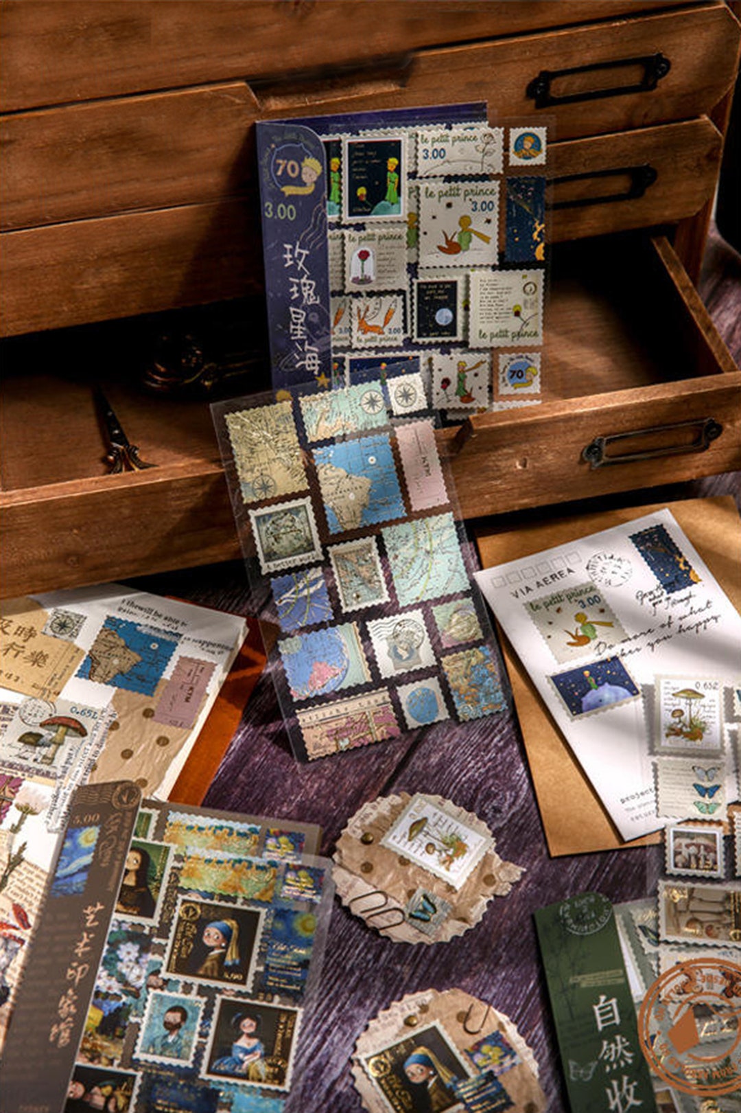 Vintage Memories Stickers Pack Plants Sticker Little Prince Sticker ...