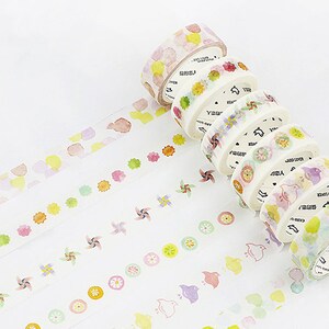 Japanese Culture Washi Tape Collection Hand Drawing Pattern - Etsy