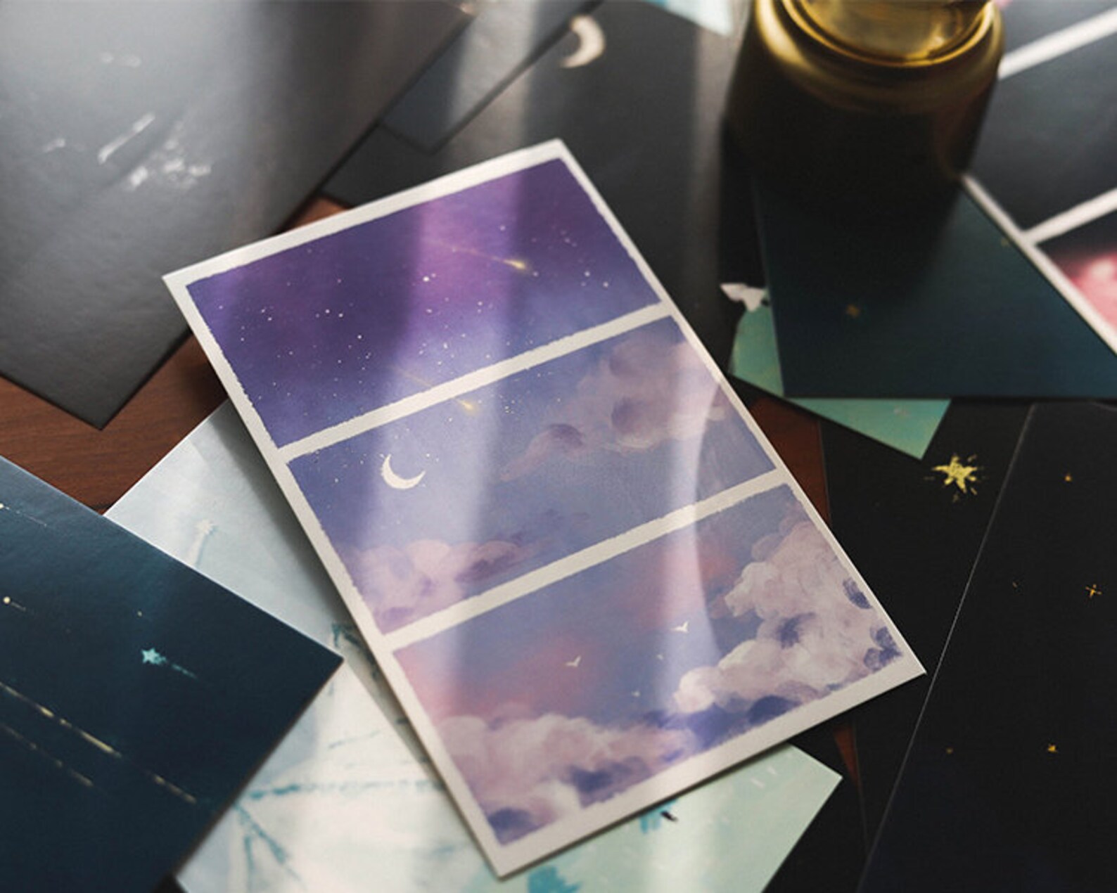 Galaxy Romantic Postcard Collection 30pc Gallery Design - Etsy