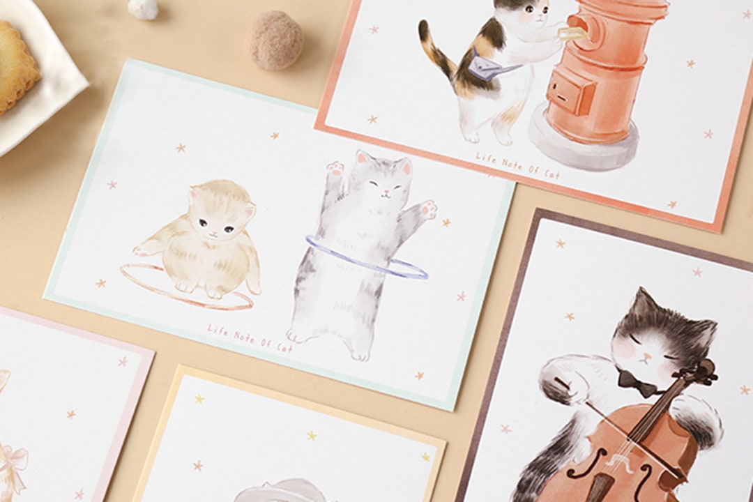 Cats Confession Postcards Collection 30pc Japan Cats - Etsy