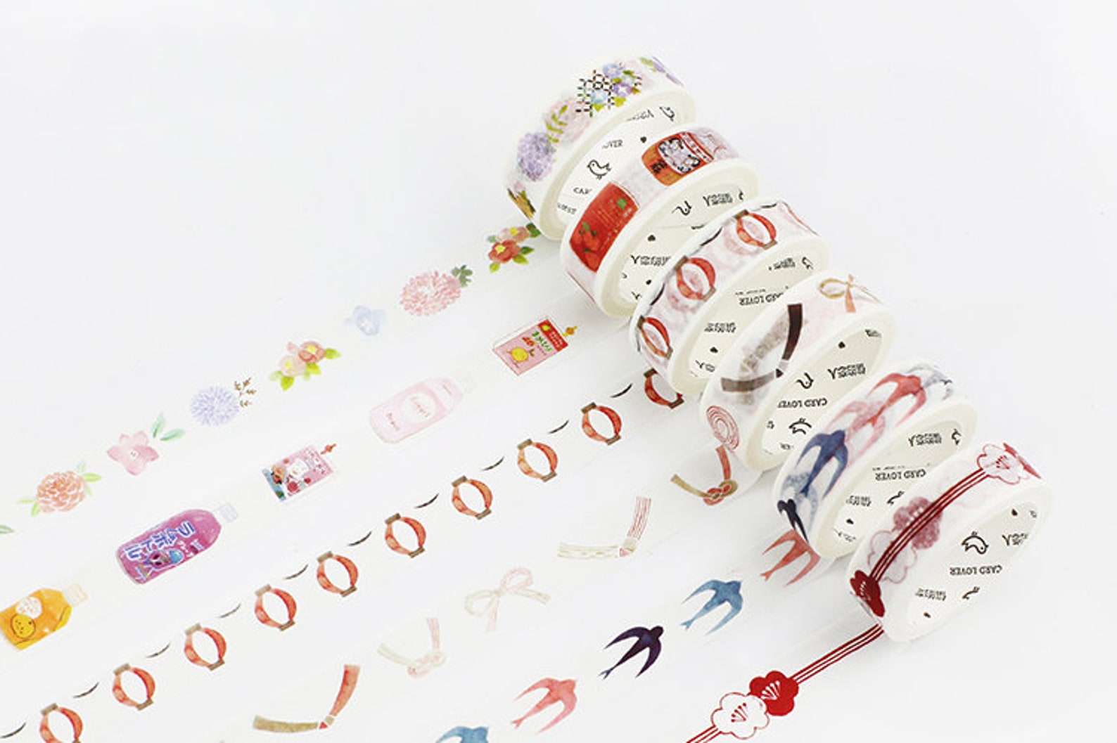 Japanese Culture Washi Tape Collection Hand Drawing Pattern | Etsy