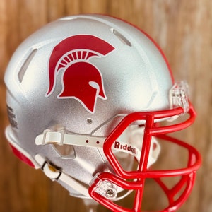 Custom Riddell Speed Mini Football Helmet, Includes Side Decals Stripe ...