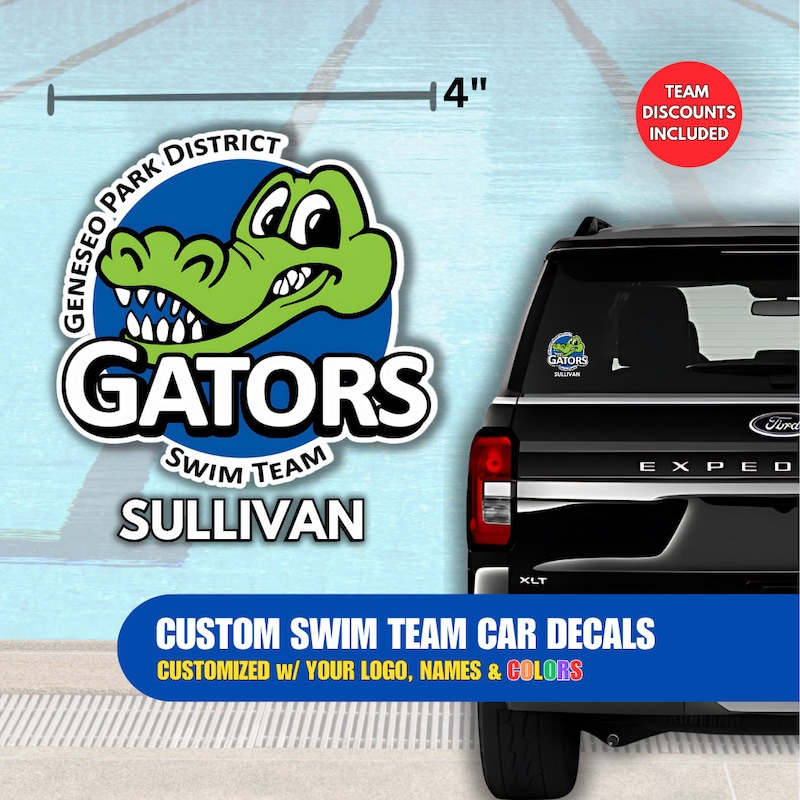 Swimmer Decal - Etsy