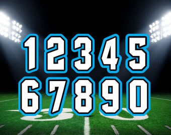 Custom 1 1/2 Inch Individual Helmet Numbers Dye Cut for Each - Etsy